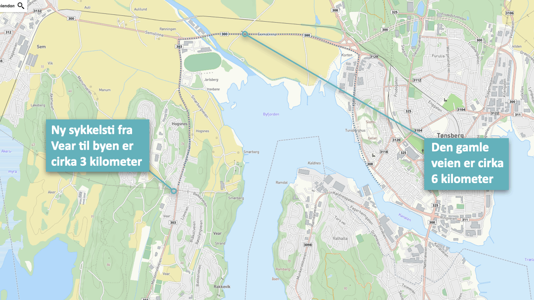 Fastlandsforbindelsen gir ny snarvei mellom Vear og Tønsberg