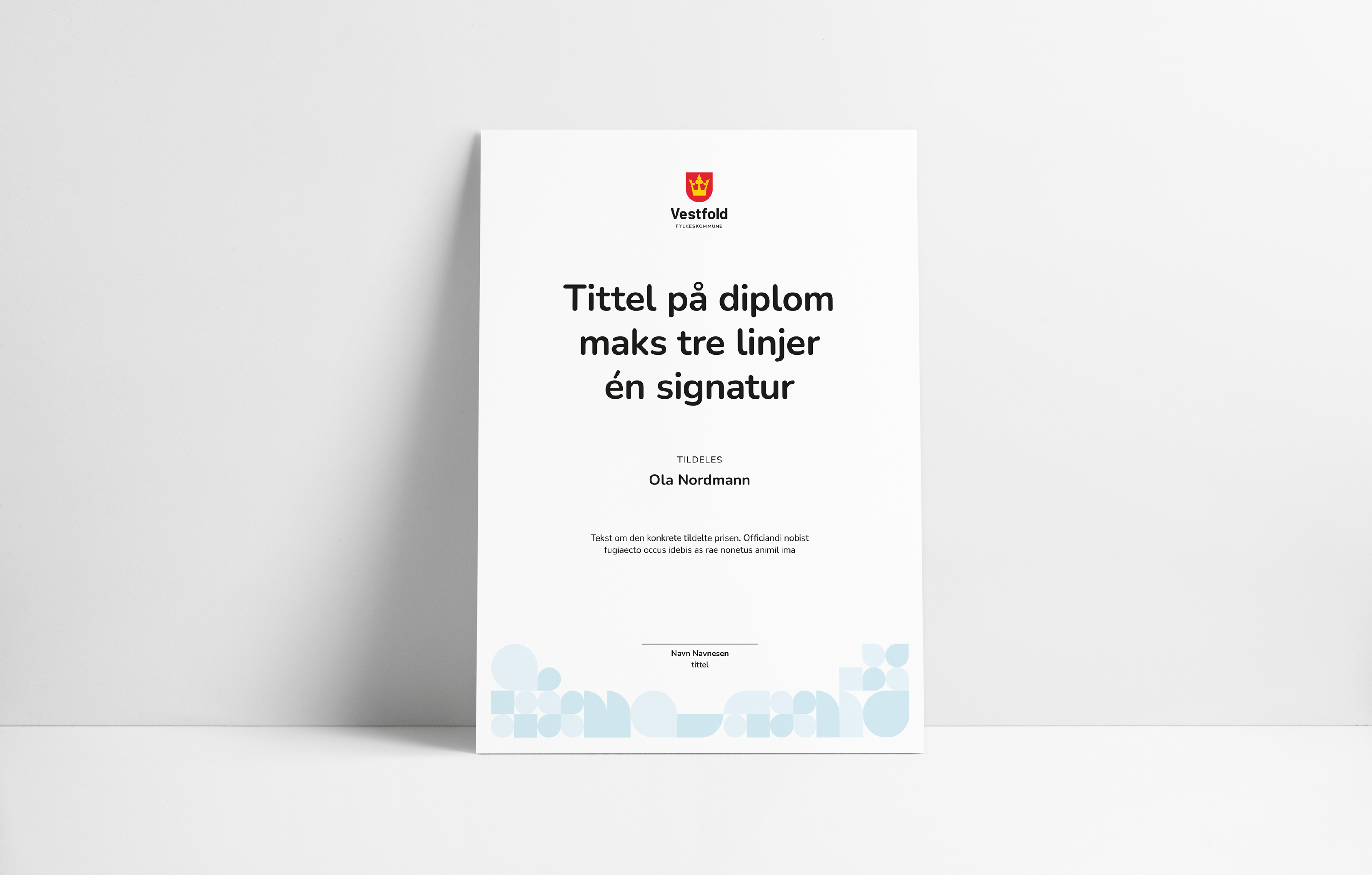 Diplom - Vestfold fylkeskommune