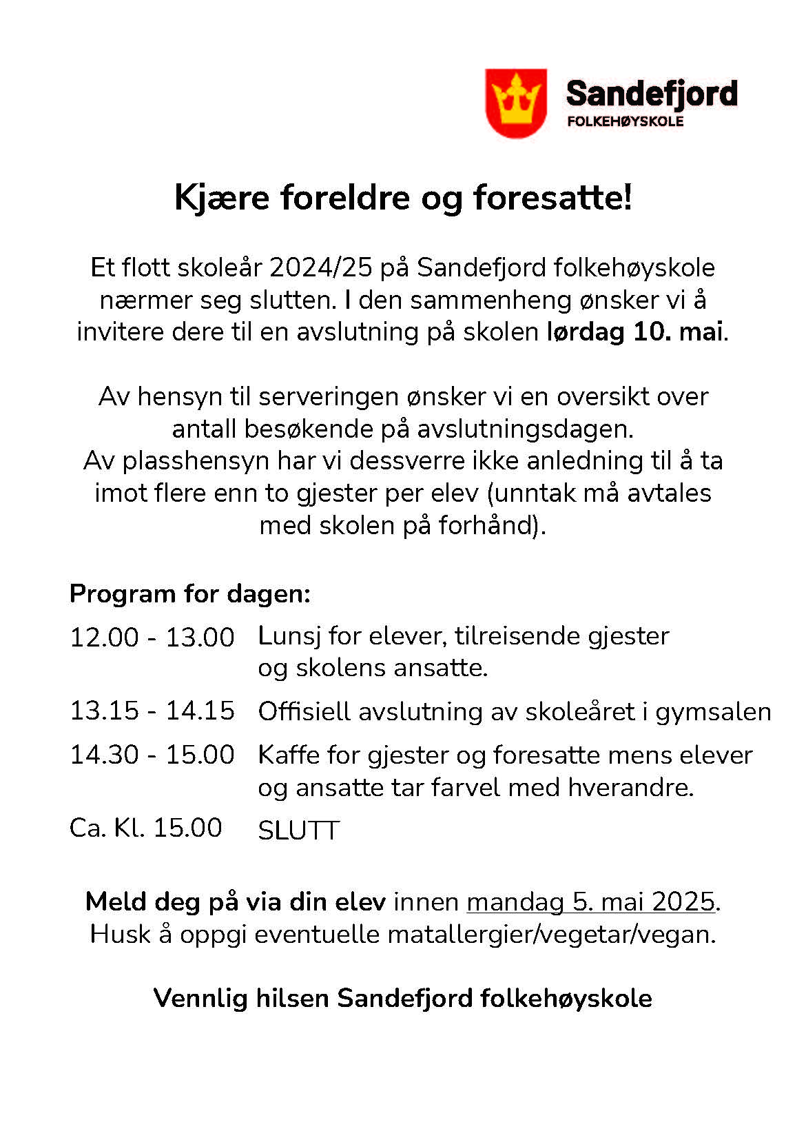 Avslutning 2025 - Vestfold fylkeskommune