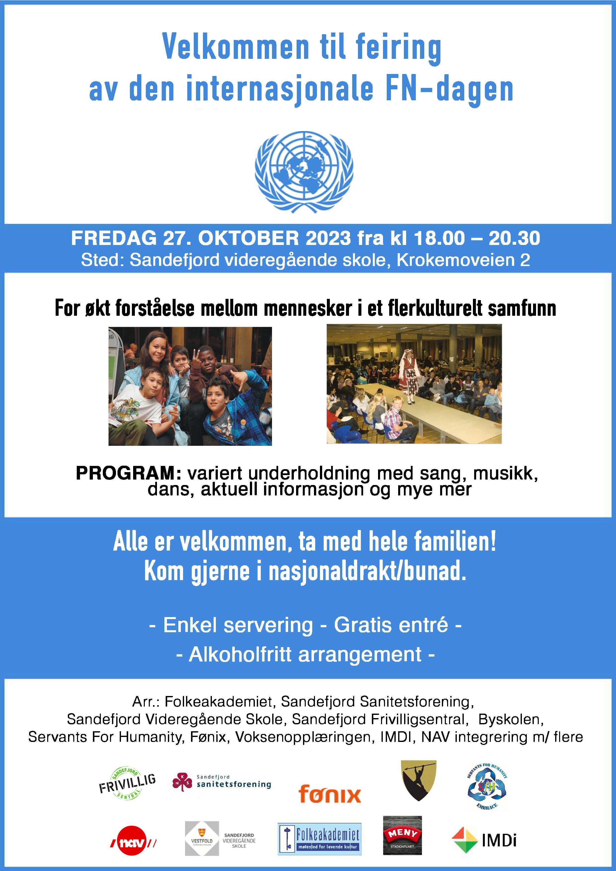 Velkommen til feiring av FN-dagen - Vestfold fylkeskommune