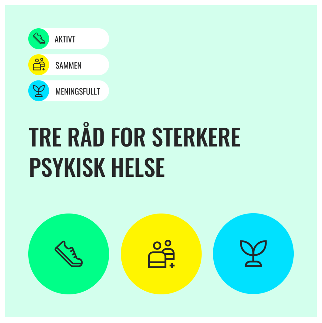 Folkehelsekampanjen ABC for god psykisk helse - Vestfold fylkeskommune